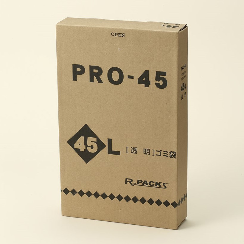 業務用ポリ袋45L 透明 BOX | ごみ袋などの各種プラスチック製品や紙製品などをワンストップで対応いたします。